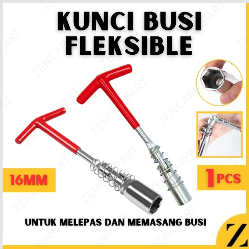 Jual Kunci Busi Flexible 21mm Kunci Busi Motor Mobil Flexibel Besi ...