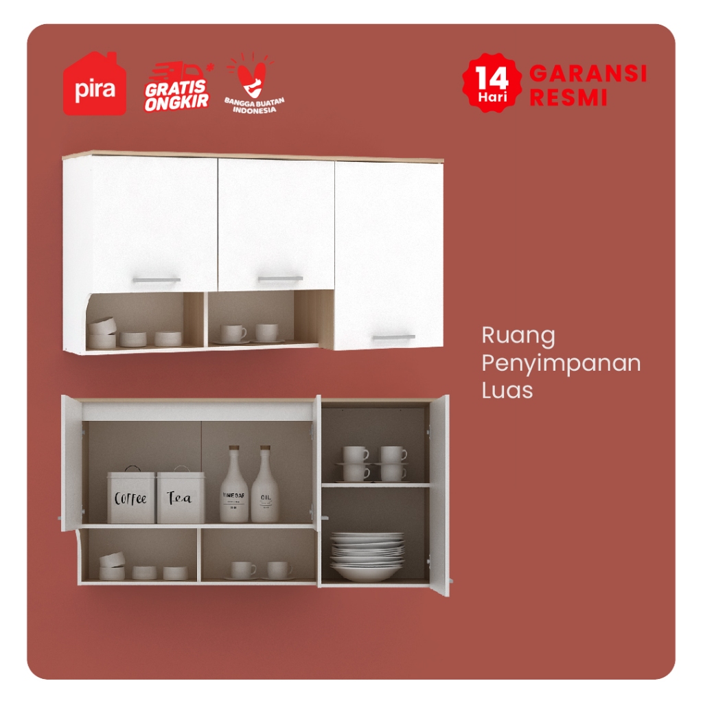 Jual Pira Metropolis OX - Aruna KC WU120 RB Rak Dapur / Rak Gantung ...