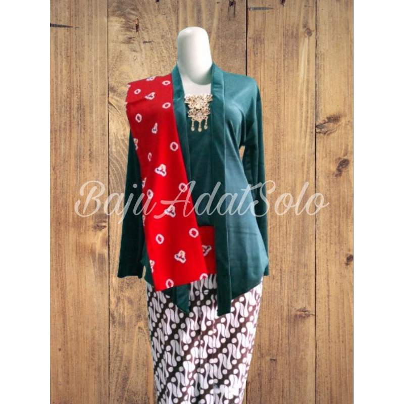 Jual KEBAYA+BAWAHAN+ANGKIN+SLENDANG+BROSS//KEBAYA BLUDRU POLOS KUTUBARU ...