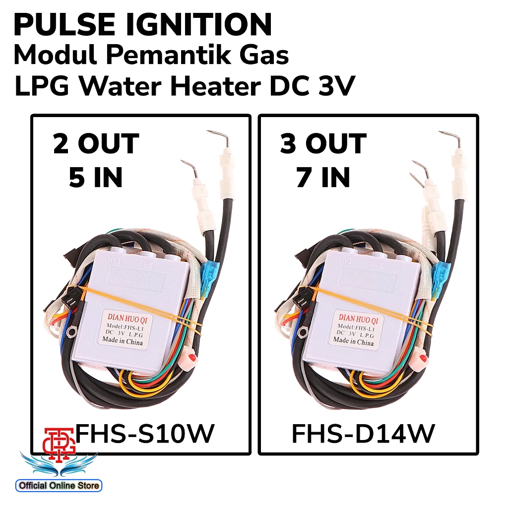 Jual Modul Module Pulse Ignition Igniter Pemantik Gas LPG Water Heater ...
