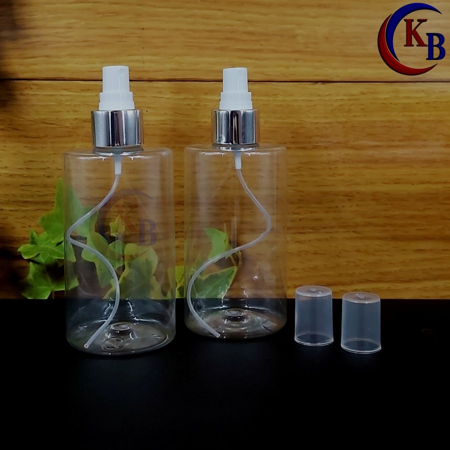 Jual BOTOL SPRAY 250 ML HALF CAP SILVER NECK 24 / BOTOL PLASTIK PET RF ...