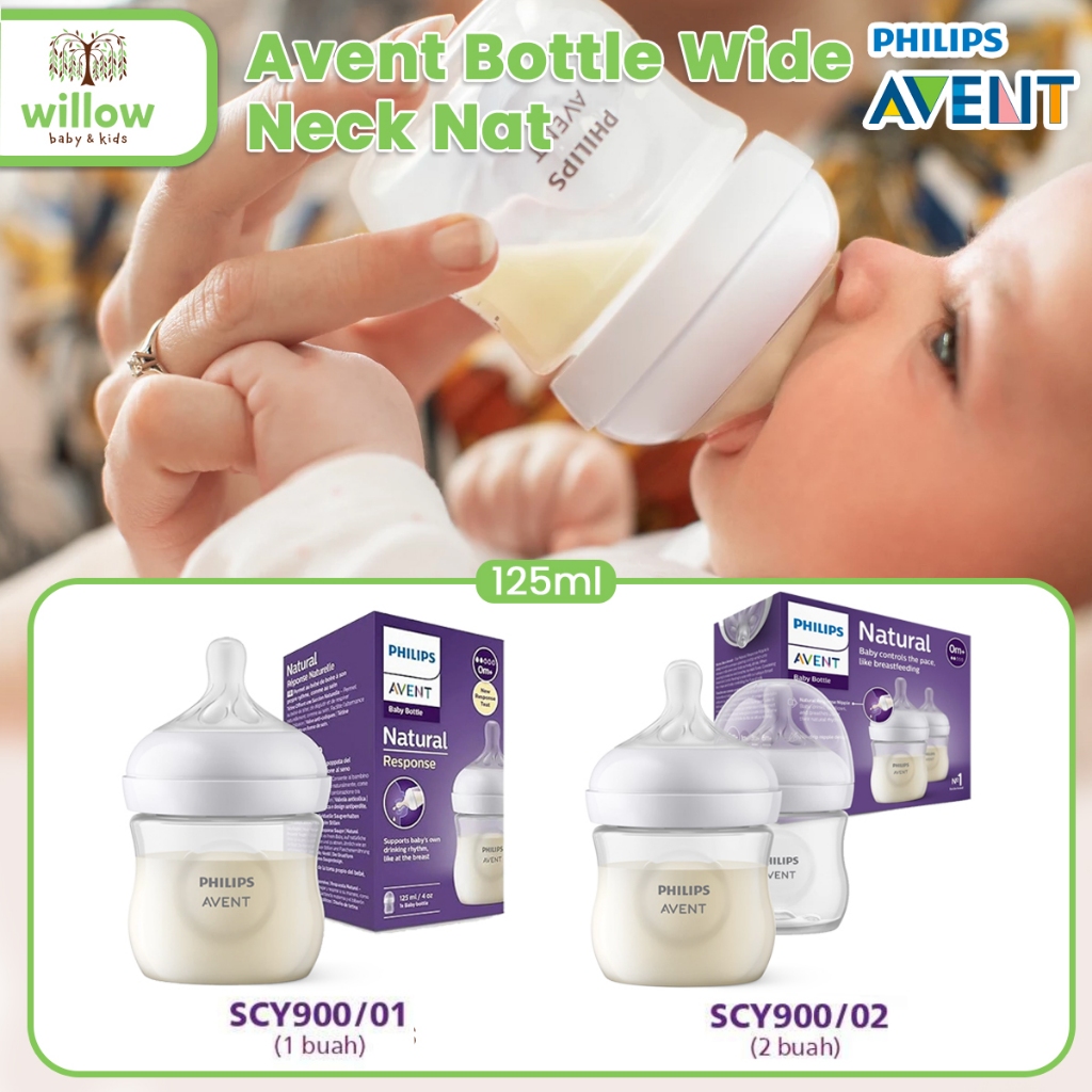 Jual Botol Bayi - Avent Bottle Wide Neck Nat 3.0 4Oz | Shopee Indonesia