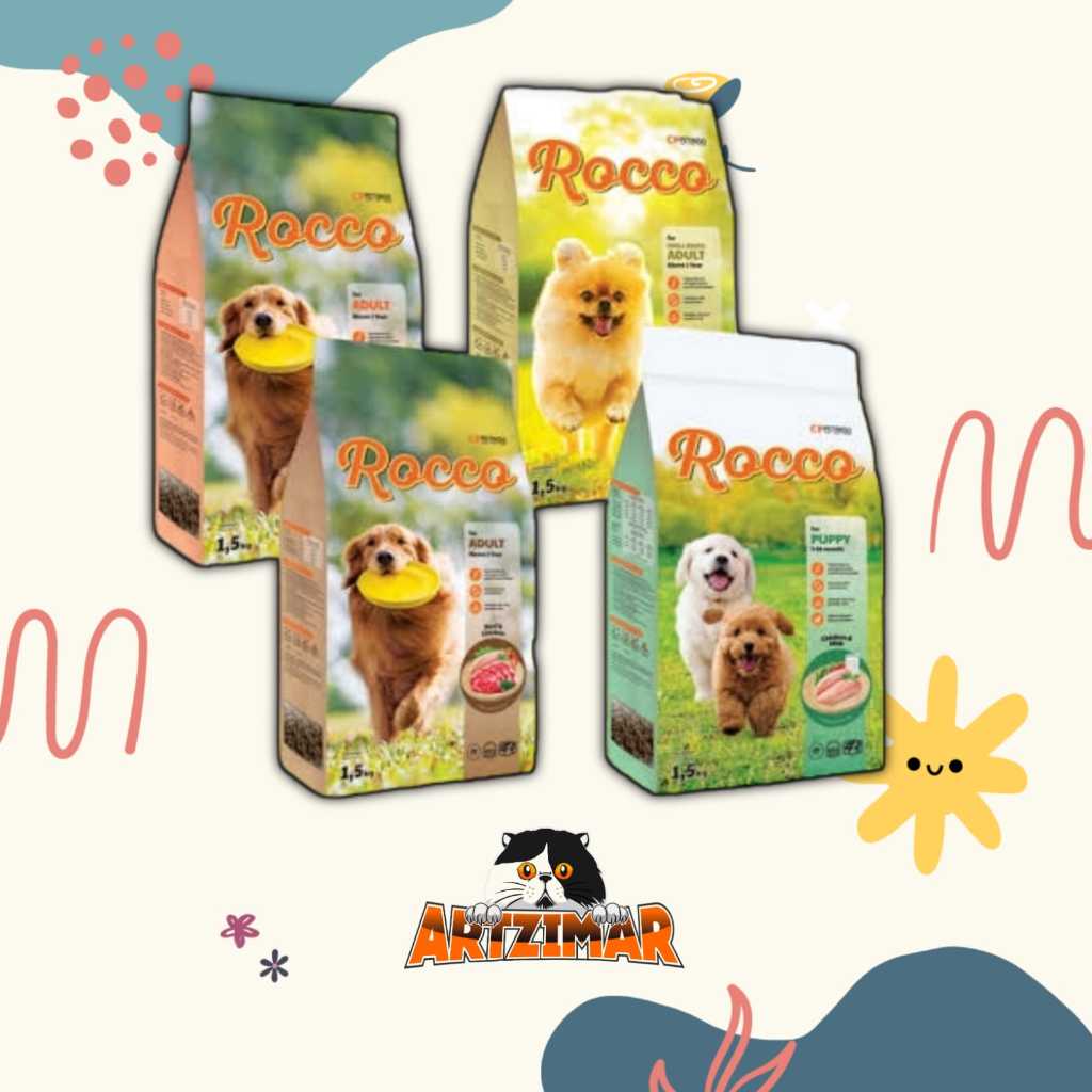 Jual Makanan Anjing Rocco 1,5kg Dog Food Rocco All Varian 1,5kg ...