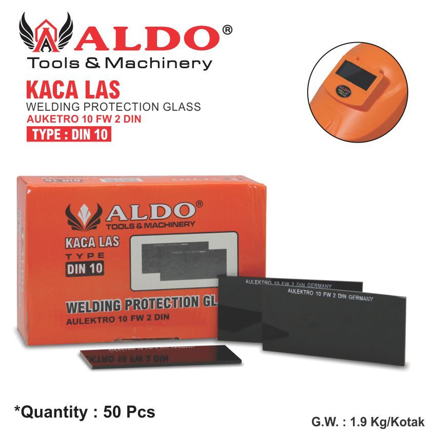 Jual KACA LAS DIN 10 / KACA KEDOK LAS / WELDING PROTECTION GLASS ...