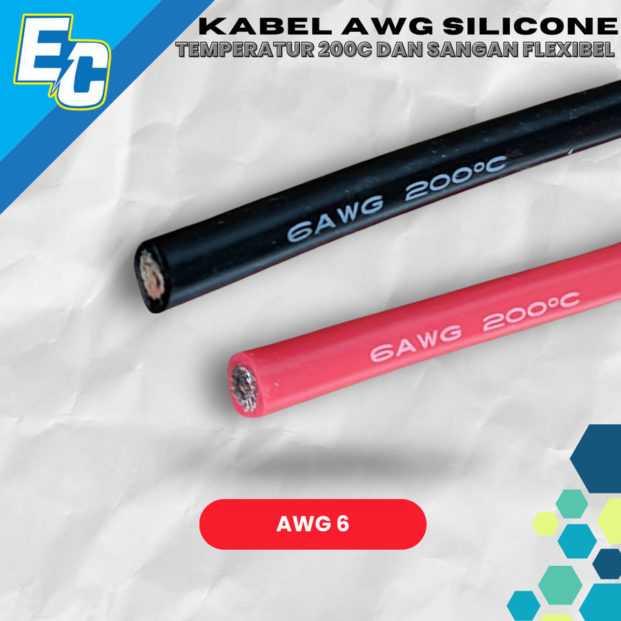 Jual Kabel AWG6 Silicon Meteran 6AWG 101A Merah dan Hitam | Shopee ...