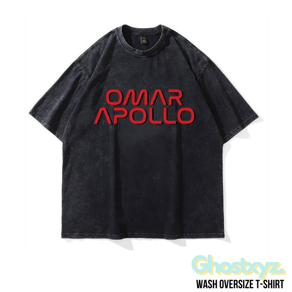 Jual Ghostxyz T-Shirt Omar Apollo Logo Wash Oversize Vintage Tee Baju ...