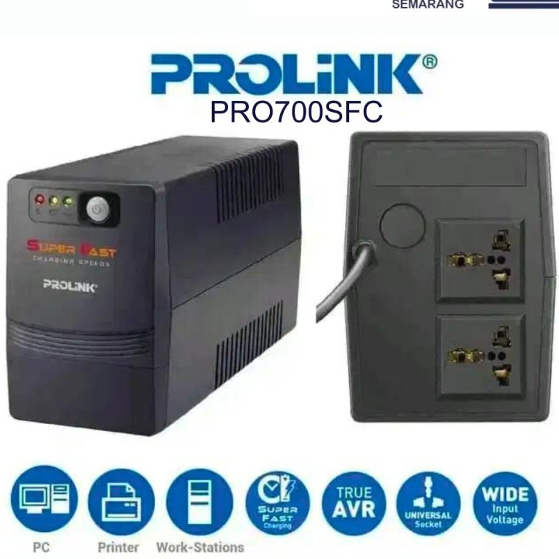 Jual UPS PROLINK PRO700SFC Super Fast Charging Line Interactive 650VA - PRO700SFC | Shopee Indonesia