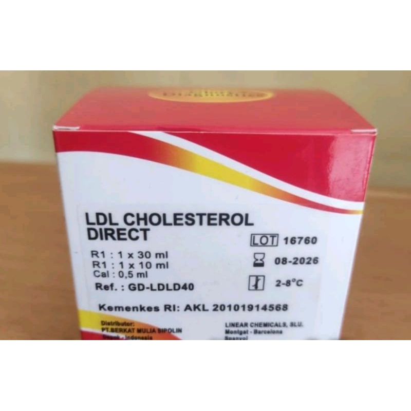 Jual Reagen LDL cholesterol Direc 1x40ml Glory Diagnostic | Shopee ...