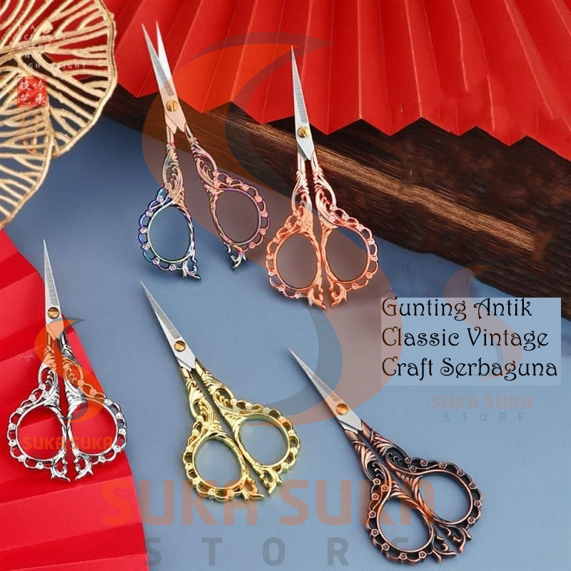 Jual Gunting Antik Vintage Craft | Vintage Scissor | Stylish Retro ...