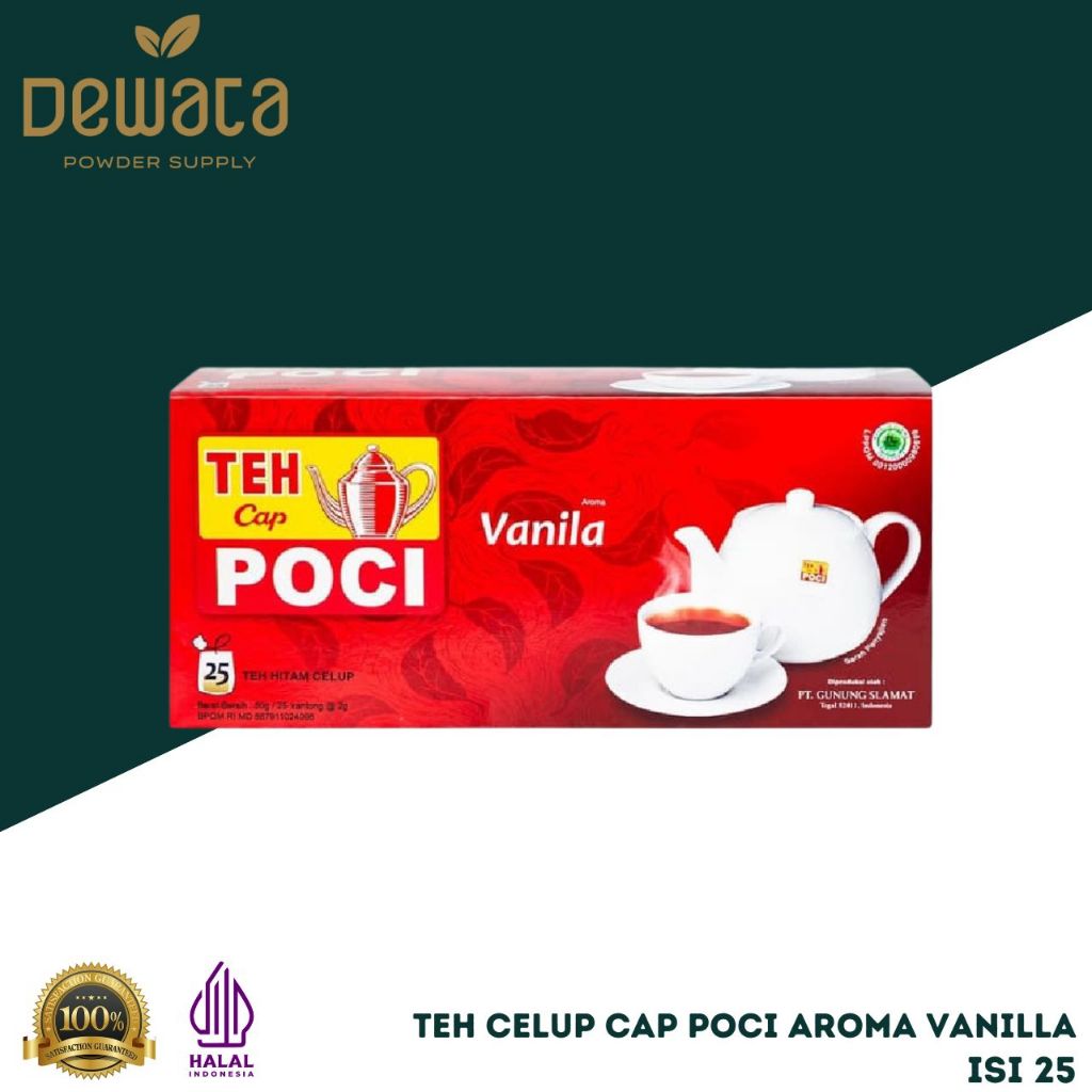 Jual Teh Celup Cap Poci Aroma Vanilla 25 Bags | Shopee Indonesia