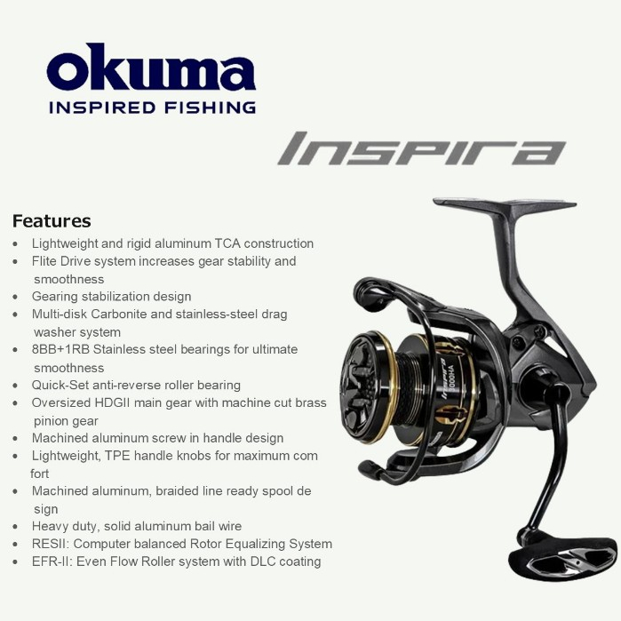 Jual Reel Okuma Inspira ISX Spinning Reel (Baru) | Shopee Indonesia
