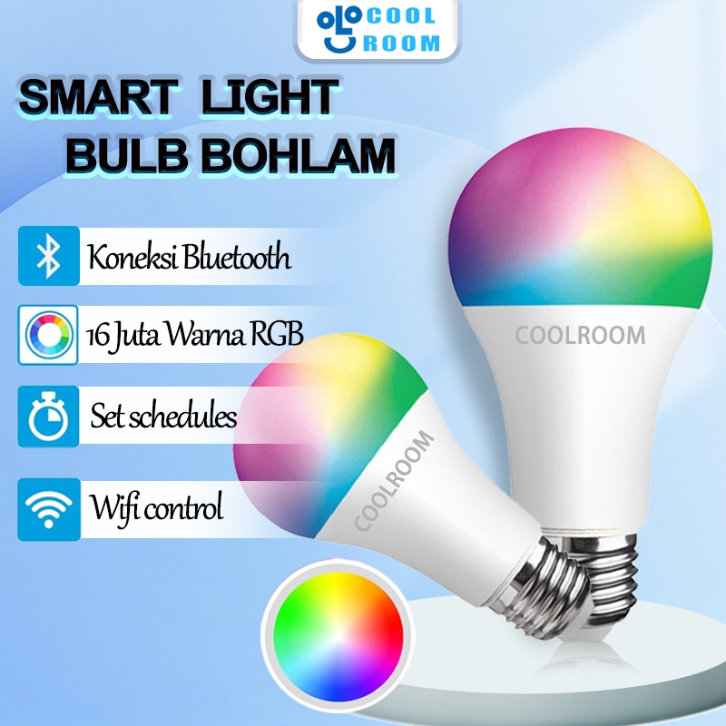 Jual Smart Light Bulb Bohlam LED RGBWW 15 Watt Bulb Lampu- Bluetooth ...