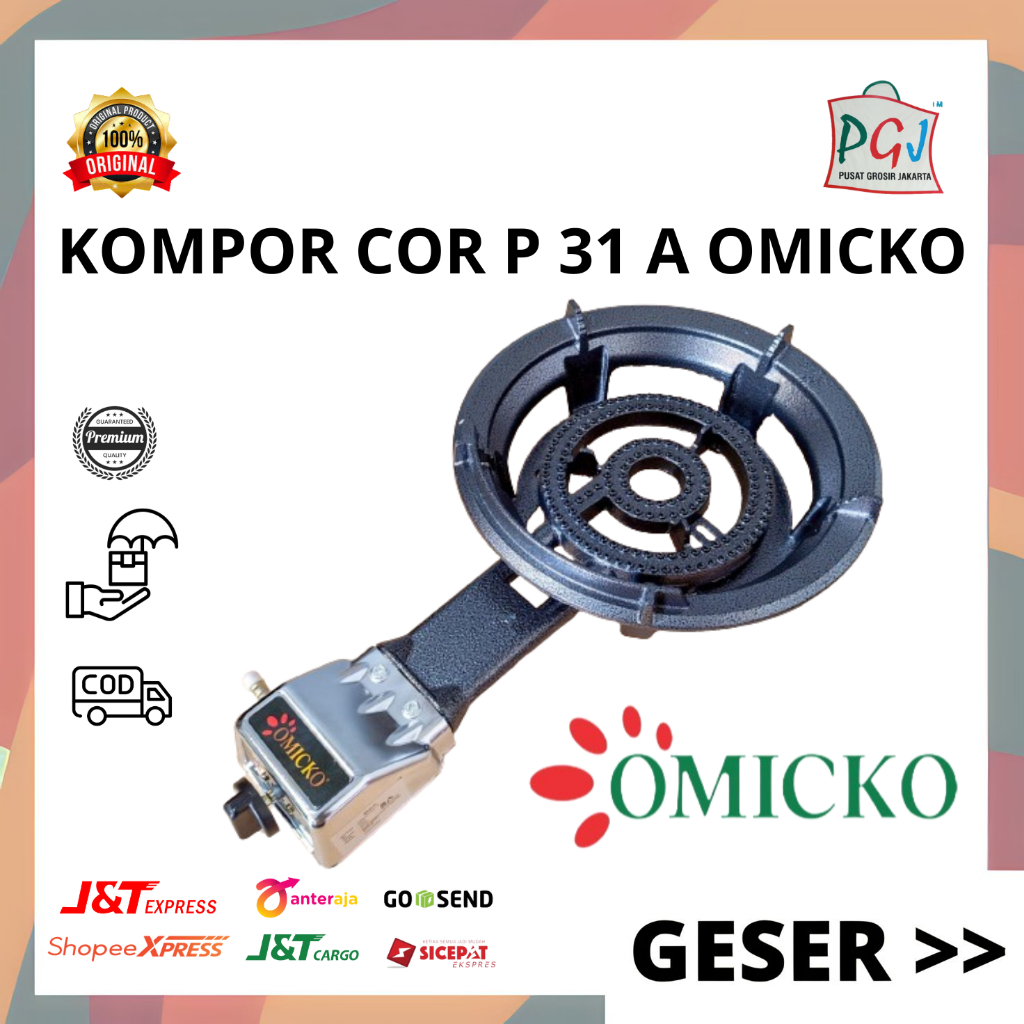 Jual PGJ - OMICKO Kompor Cor KGI-011 Original SNI / Kompor Mawar Seribu ...