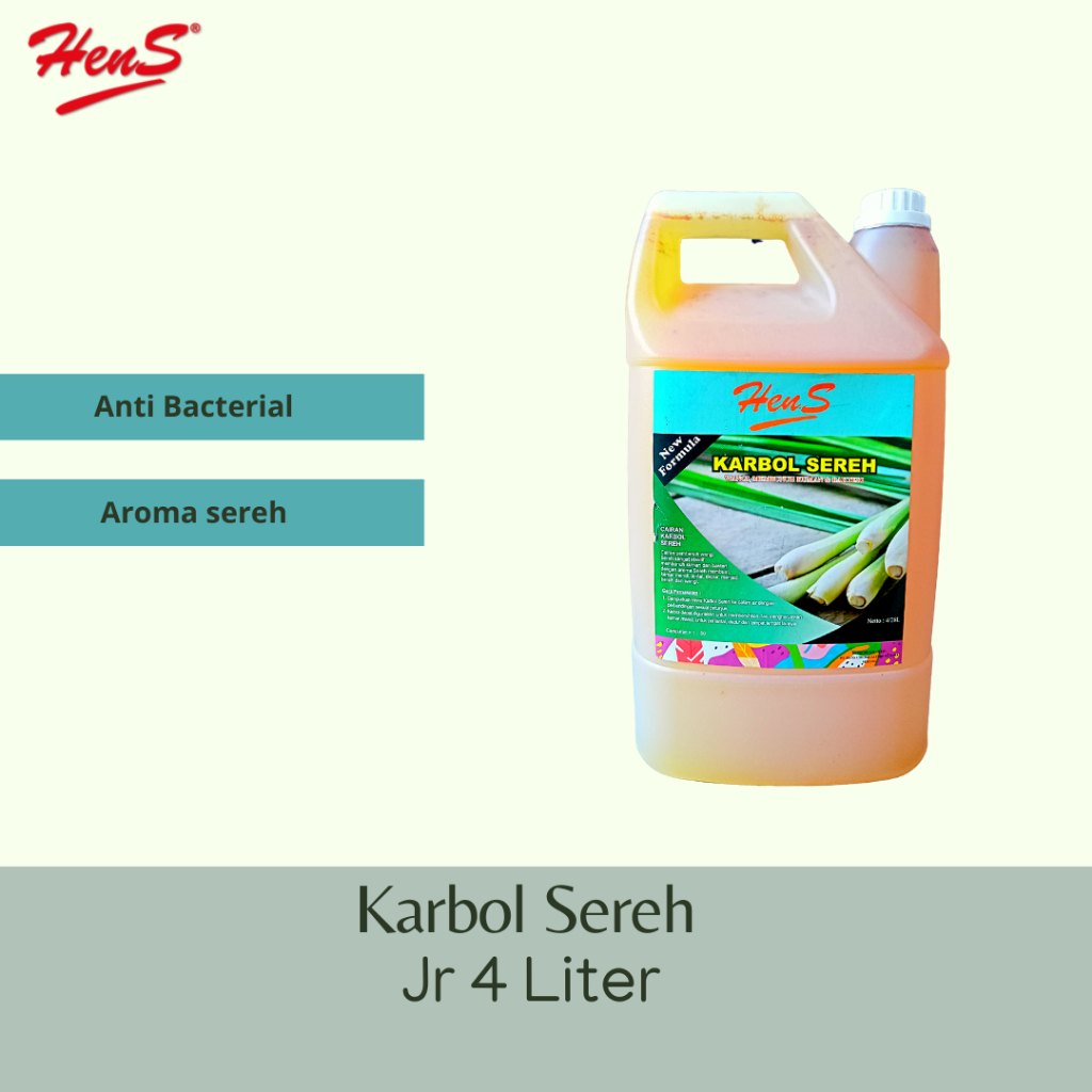 Jual HENS Karbol Sereh - Jerigen 4 Liter | Shopee Indonesia