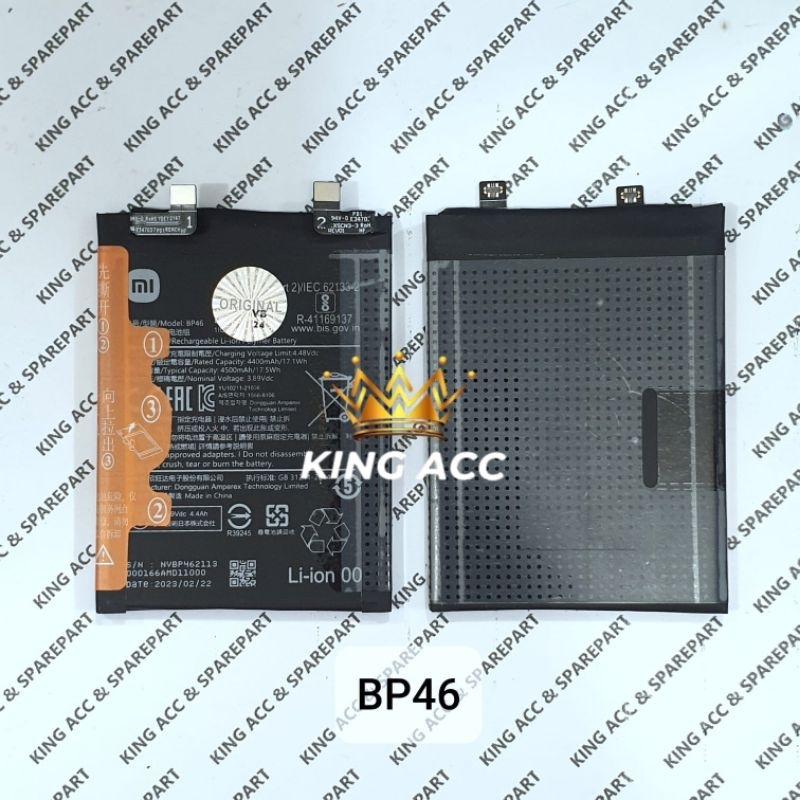 Jual BATERAI BATRE BATTERY XIAOMI MI 12 / MI 12X BP46 ORIGINAL | Shopee ...
