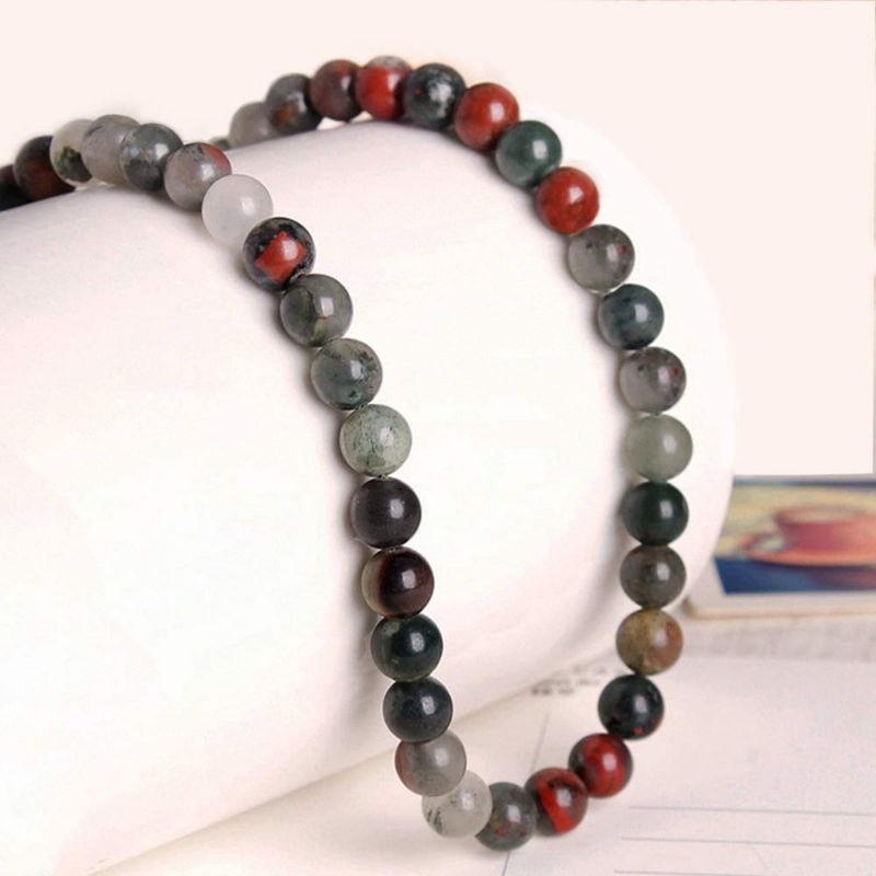 Jual Manik Batu Agate African Blood Jasper 4mm -10mm | Shopee Indonesia