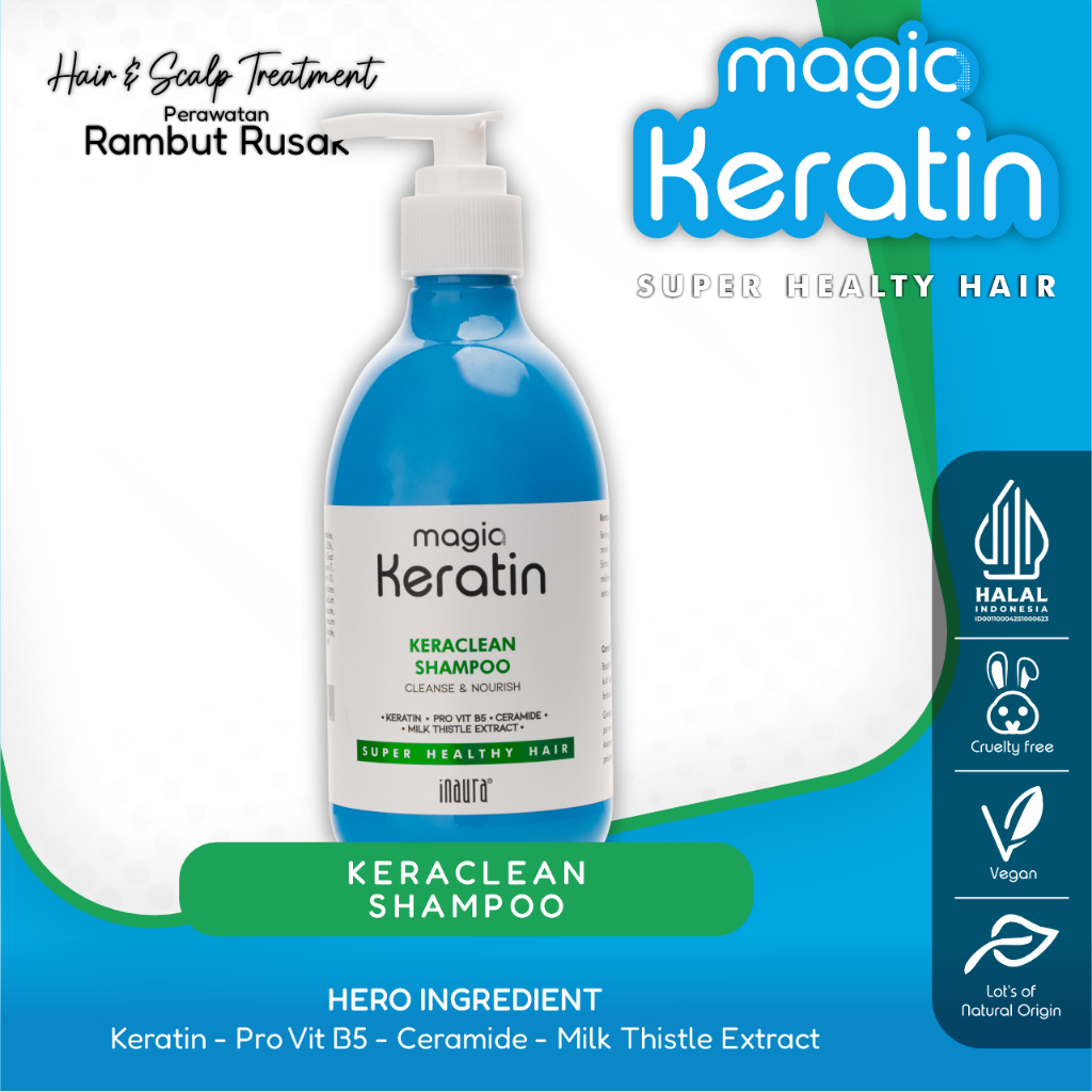 Jual Magia Keratin Keraclean Shampo 200ML | Shopee Indonesia