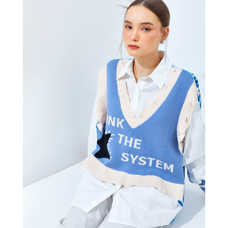 Jual D1.1 BKK Honk BLUE Vest Smile | Shopee Indonesia