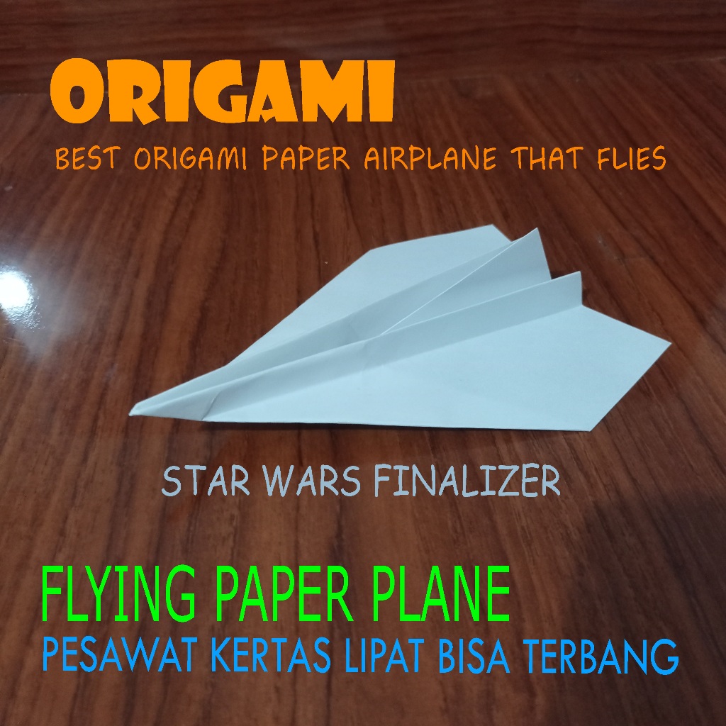 Jual Origami Mainan Pesawat Kertas Lipat Bisa Terbang STAR WARS ...