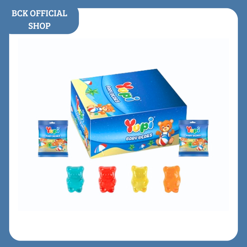 Jual Yupi Candy Gummy Baby Bears 24x7gr (1box) | Shopee Indonesia