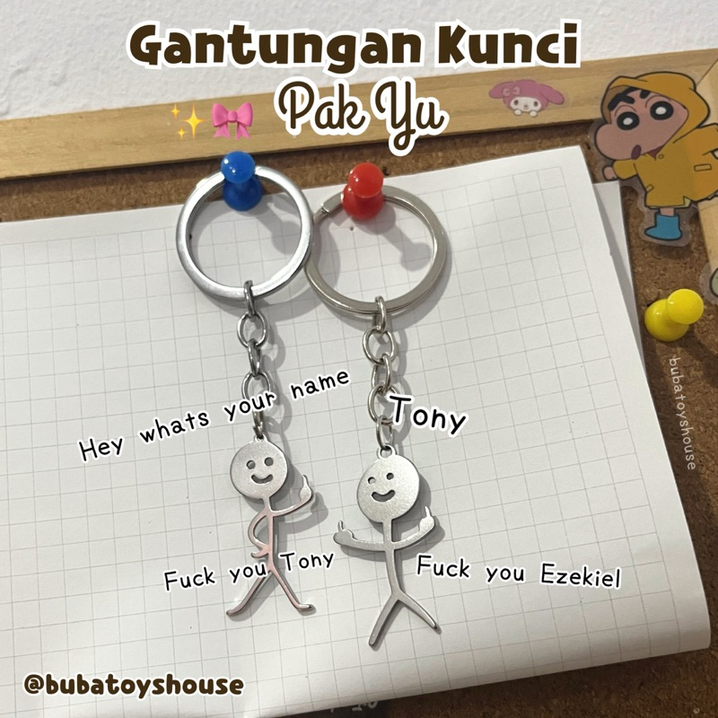 Jual Gantungan Kunci Fucks You Middle Finger Jari tengah Fakyu Pakyu ...
