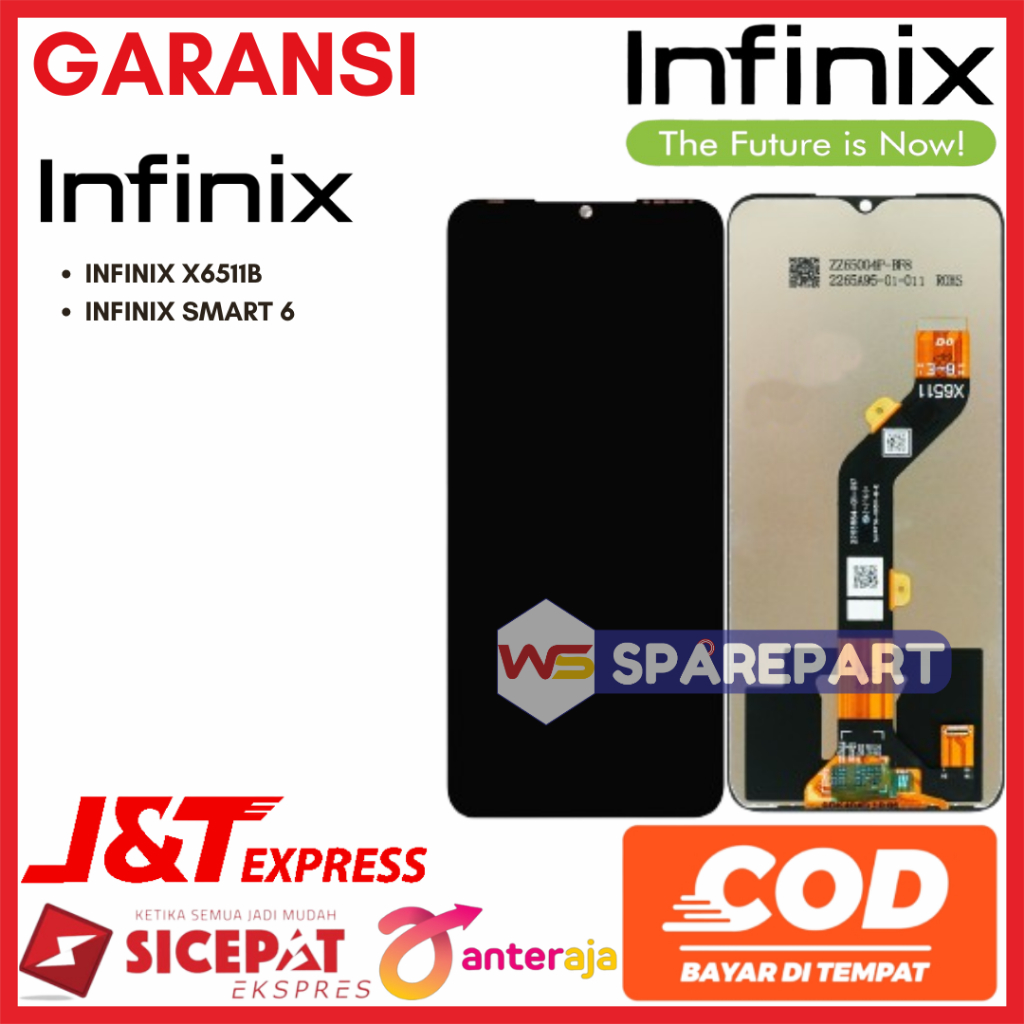 Jual LCD INFINIX SMART 6 / X6511B - ORIGINAL FULLSET | Shopee Indonesia