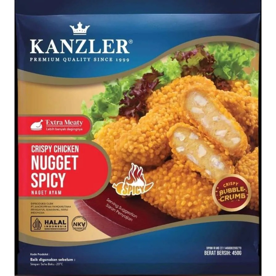 Jual KANZLER SPiCY Crispy Chicken Naget Nugget 450gr 450 gram (Crispy ...