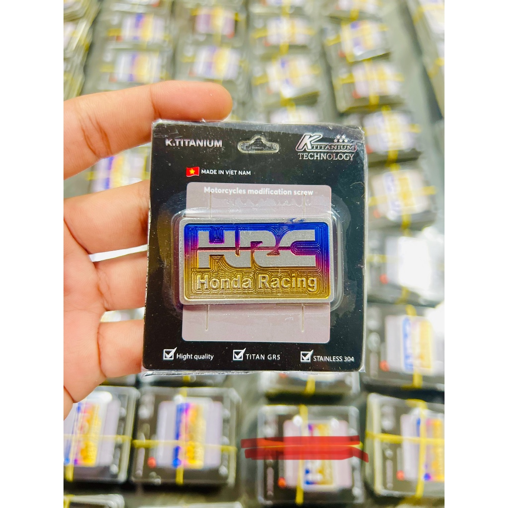 Jual TITANIUM EMBLEM TUTUP COVER SENSOR HRC HONDA VARIO PCX BEAT SCOOPY ...