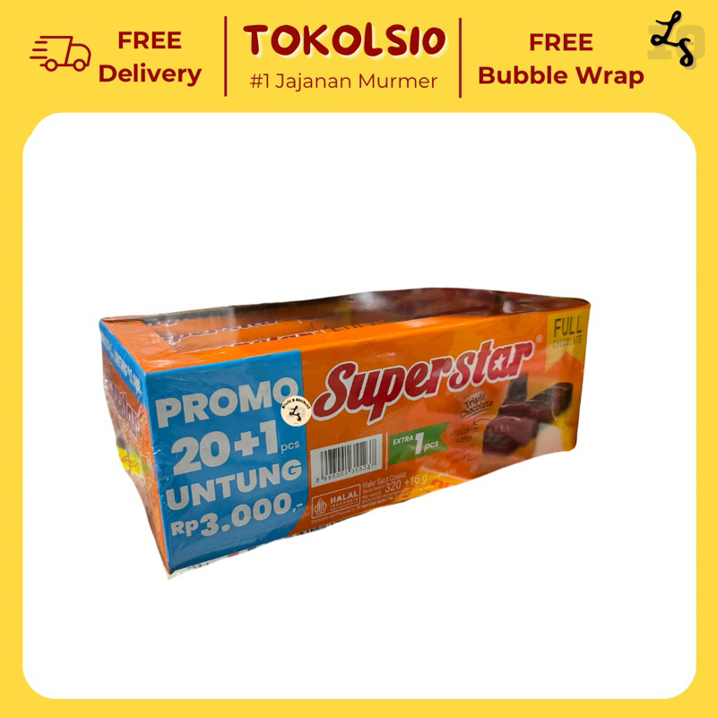 Jual Roma Superstar Triple Chocolate Isi 20pcs @16gr | Shopee Indonesia