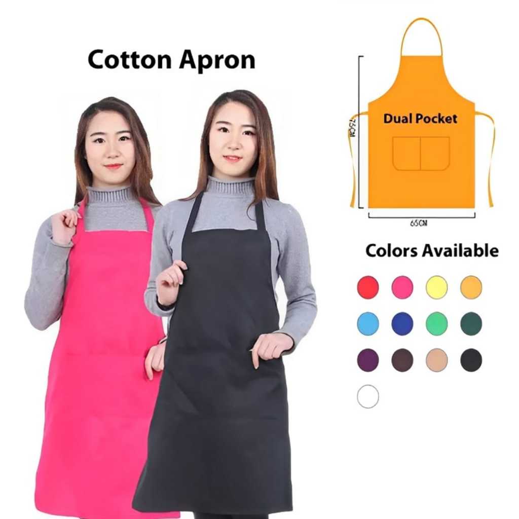 Jual Apron Masak Waterproof Celemek Masak Chef Pelayan Cafe Pria Wanita ...