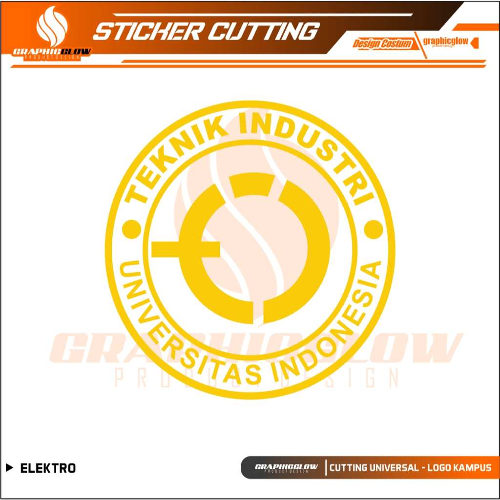 Jual STIKER KAMPUS LOGO TEKNIK INDUSTRI UI STICKER CUTTING UNIVERSITAS ...