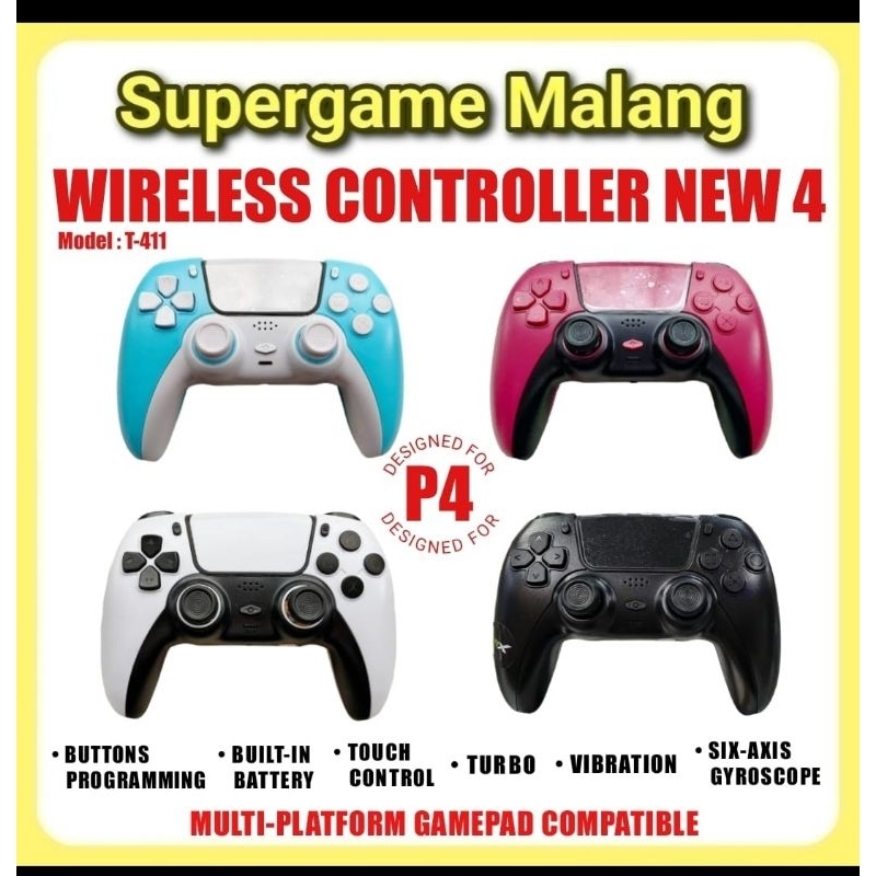 Jual Stik PS4 Model PS5 PS3 P4 Elite X Stick New 4 T 411 Wireless ...