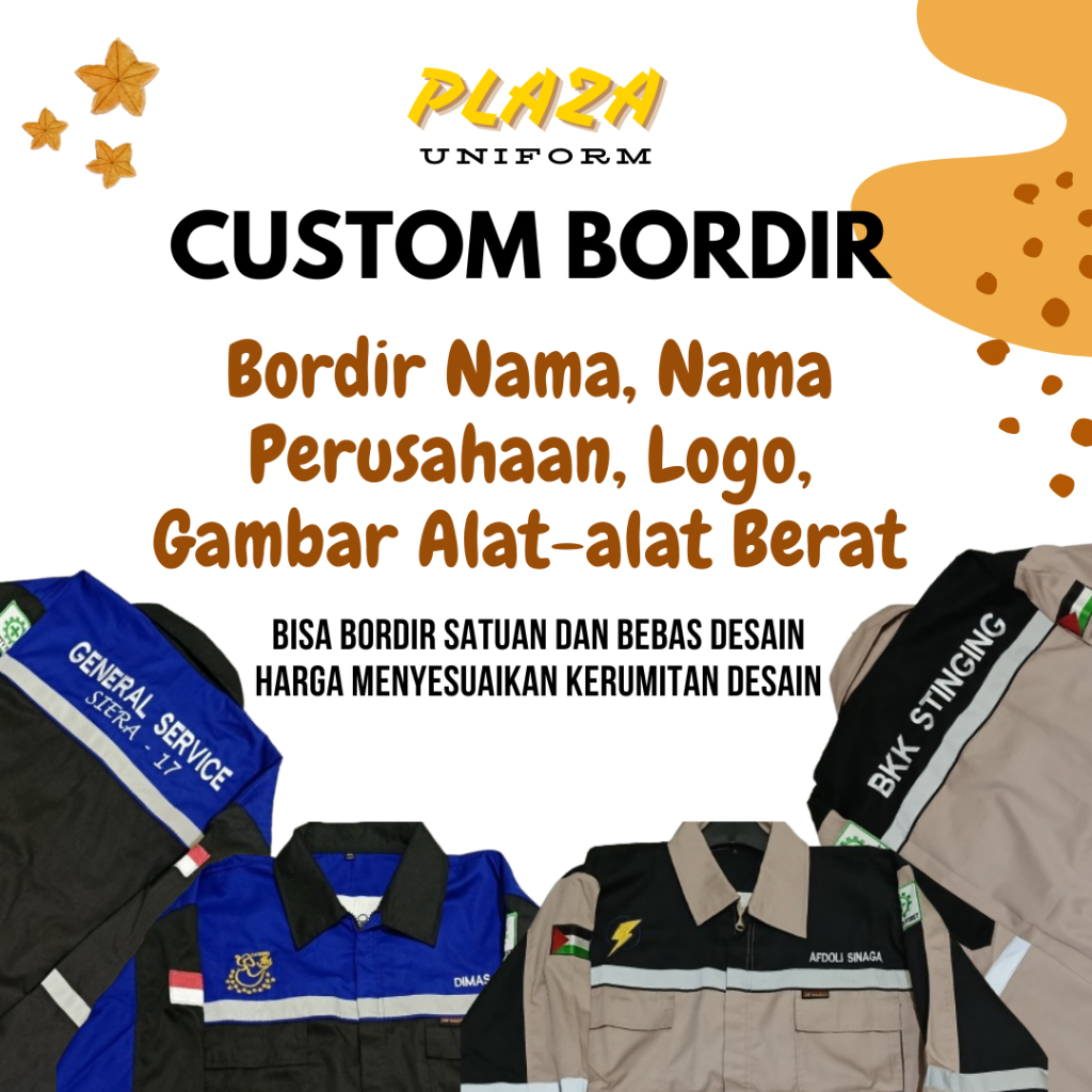 Jual PRE - ORDER CUSTOM BORDIR ( TULISAN / GAMBAR / LOGO ) HARGA SATUAN ...