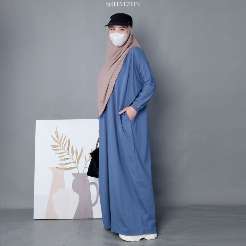 Jual Luxor Abaya Syar’i Kaos Cotton combed Premium by Levezein (Gamis Haji dan Umroh) | Shopee ...