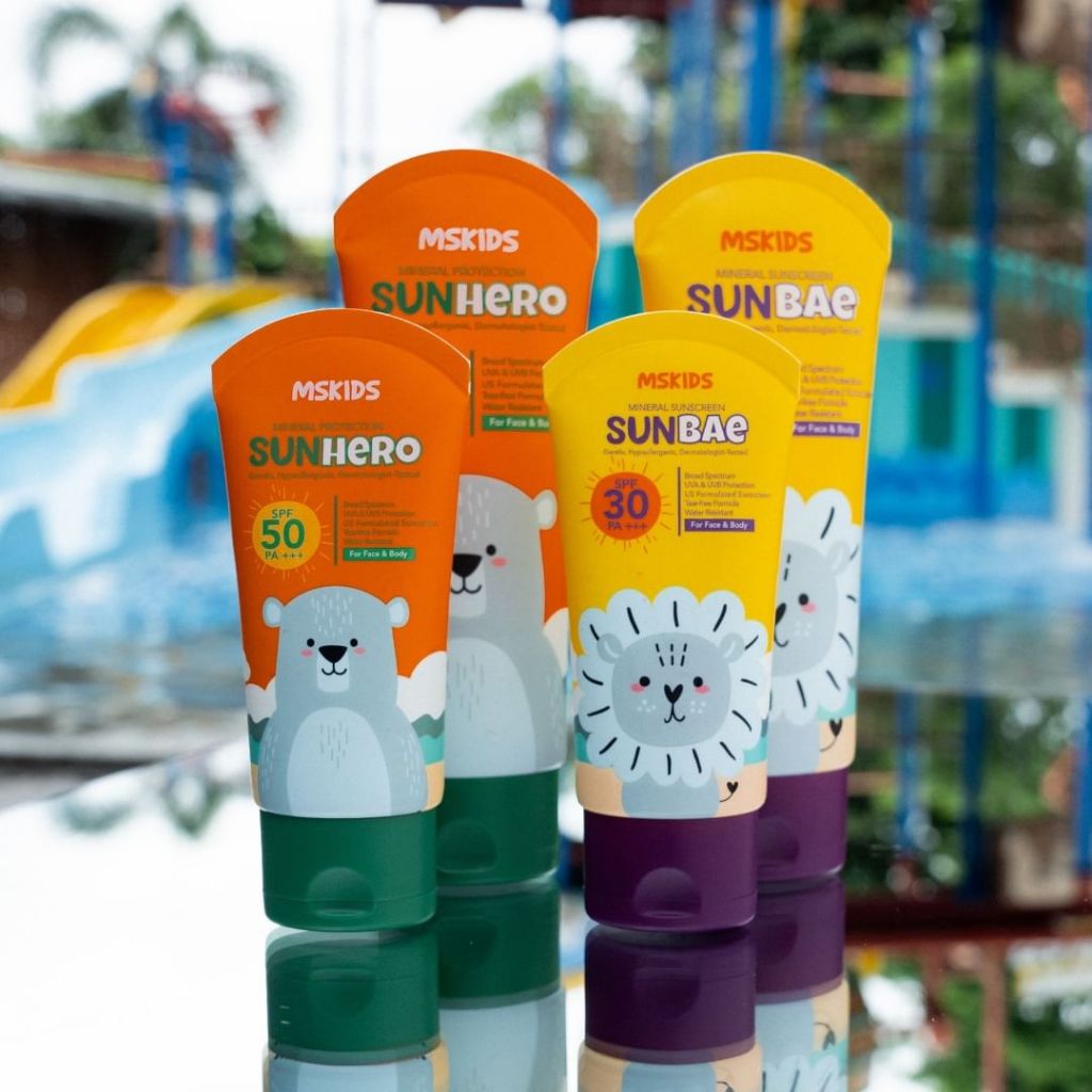 Jual Ms Kids Sunscreen Anak SPF 30 Sunbae Mineral Sun Screen Sunhero SPF 50 Tabir Surya Sunblock ...