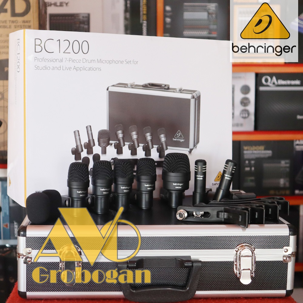 Jual Mic Drum Behringer BC1200 Isi 7 Set Komplit Mic Instument Original ...