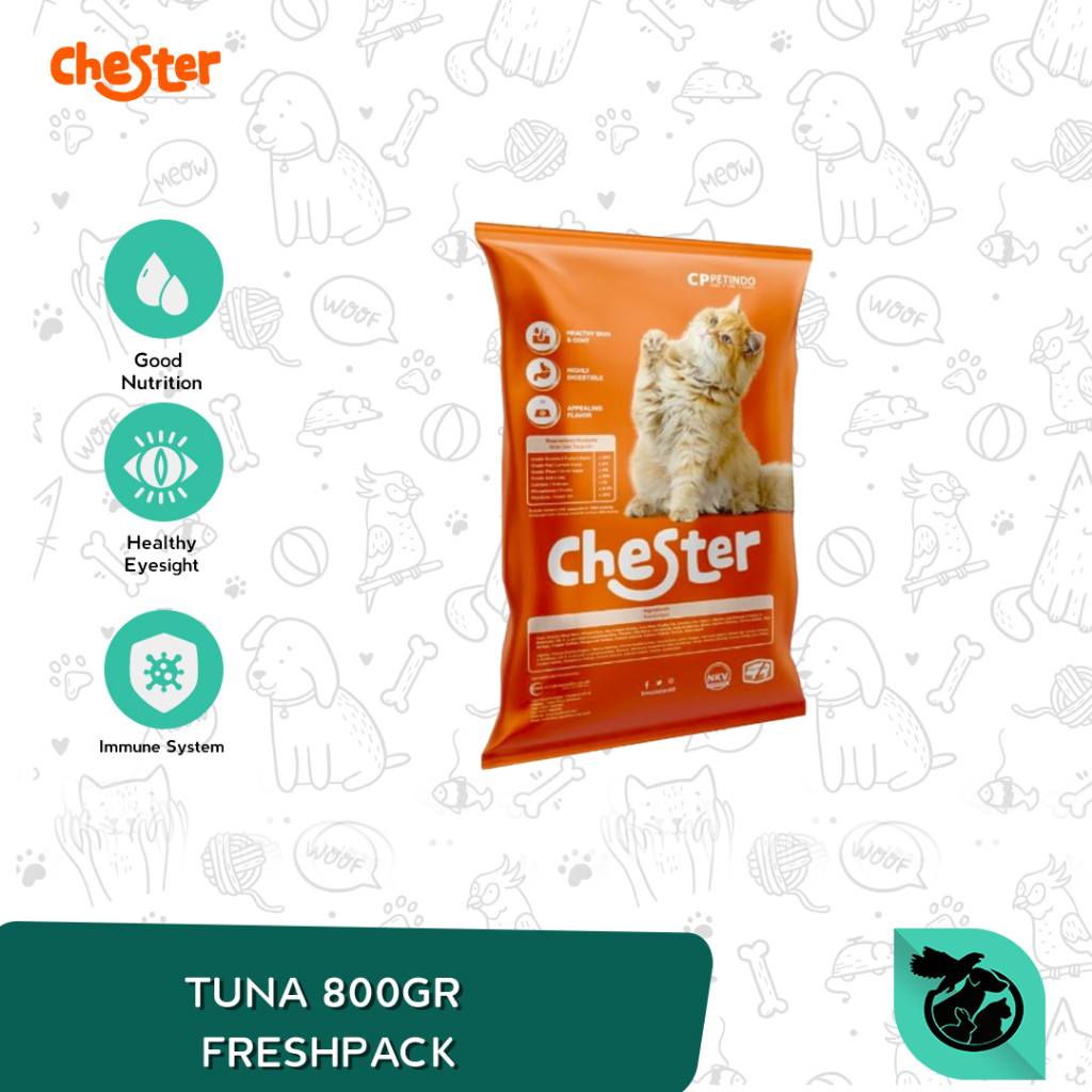 Jual Chester Cat Food Adult Makanan Kucing Dewasa Tuna 1 Kg | Shopee ...