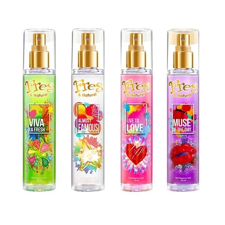Jual FRES AND NATURAL sparkling collection body mist spray cologne 100 ...