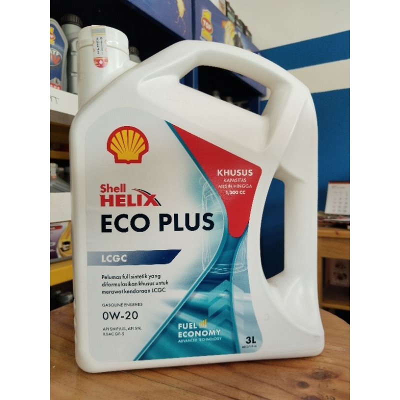 Jual shell oli mobil helix eco plus 0W-20 3L 100%ORI | Shopee Indonesia