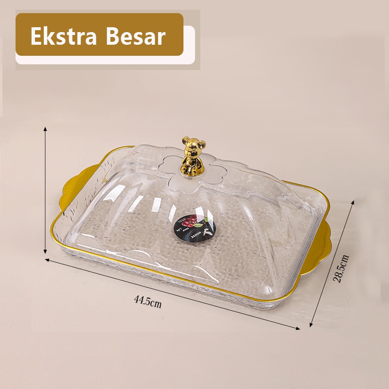 Jual Tempat roti/kue kotak roti aesthetic tempat saji dengan Tutup ...