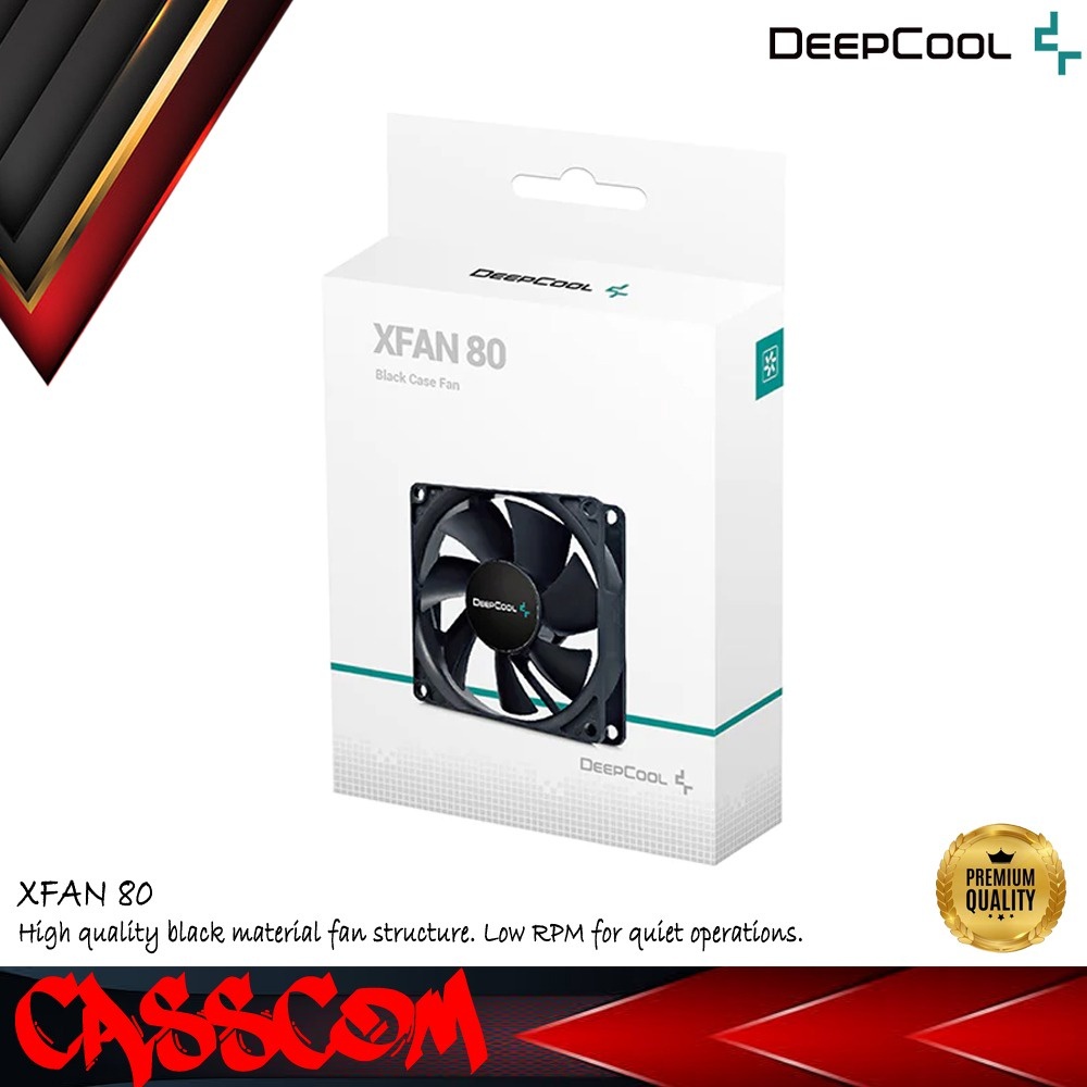 Jual Deepcool Xfan 80 black - fan casing hitam 8cm | Shopee Indonesia