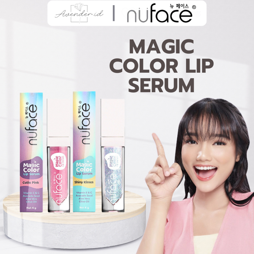 Jual (GET 1 GIFT) Nuface Magic Color Lip Serum, serum bibir, lip balm ...