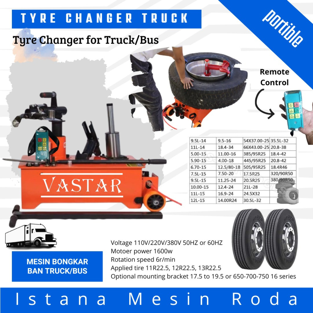 Jual TYRE CHANGER TRUK TIRE CHANGER TRUCK VELG RING 22.5 19.5 DAN 17.5 ...