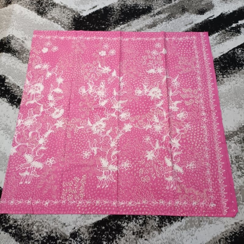 Jual kain batik tulis lasem 1 warna pink soft | Shopee Indonesia