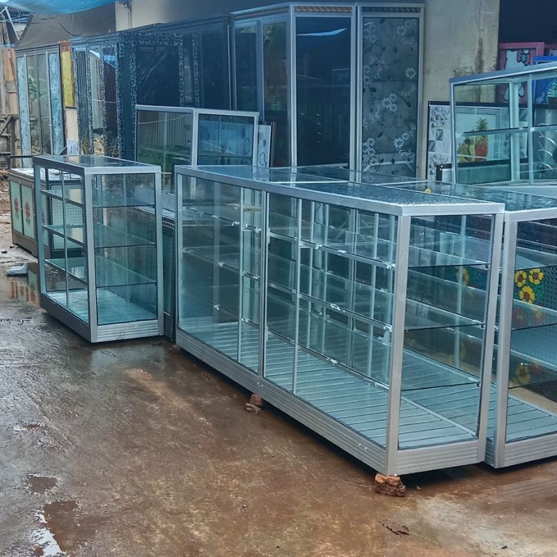 Jual [KALSEL ONLY]etalase jualan / rak iwak / etalase geser / etalase ...