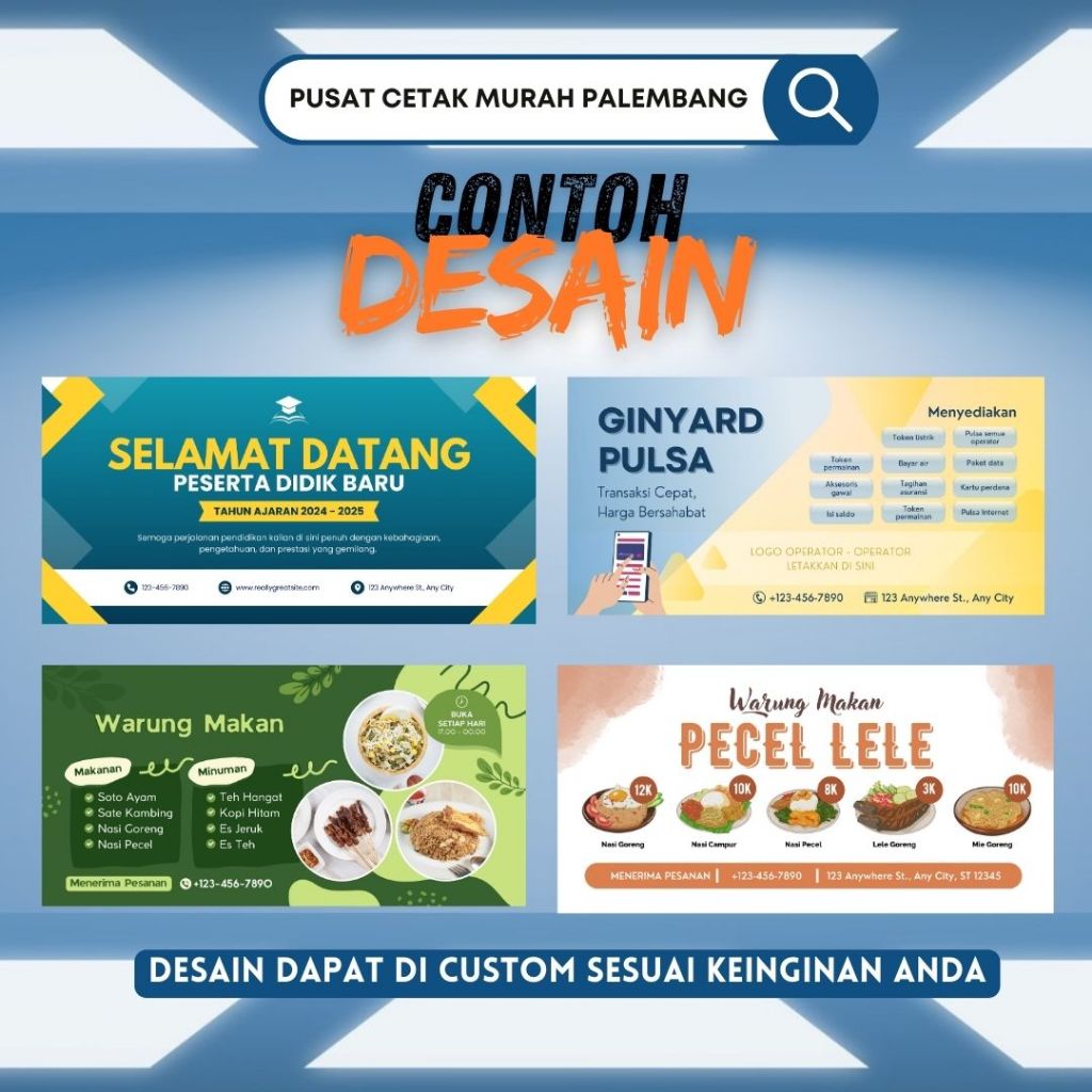Jual CETAK SPANDUK BANNER MURAH BAHAN FLEXY 300 GSM | Shopee Indonesia