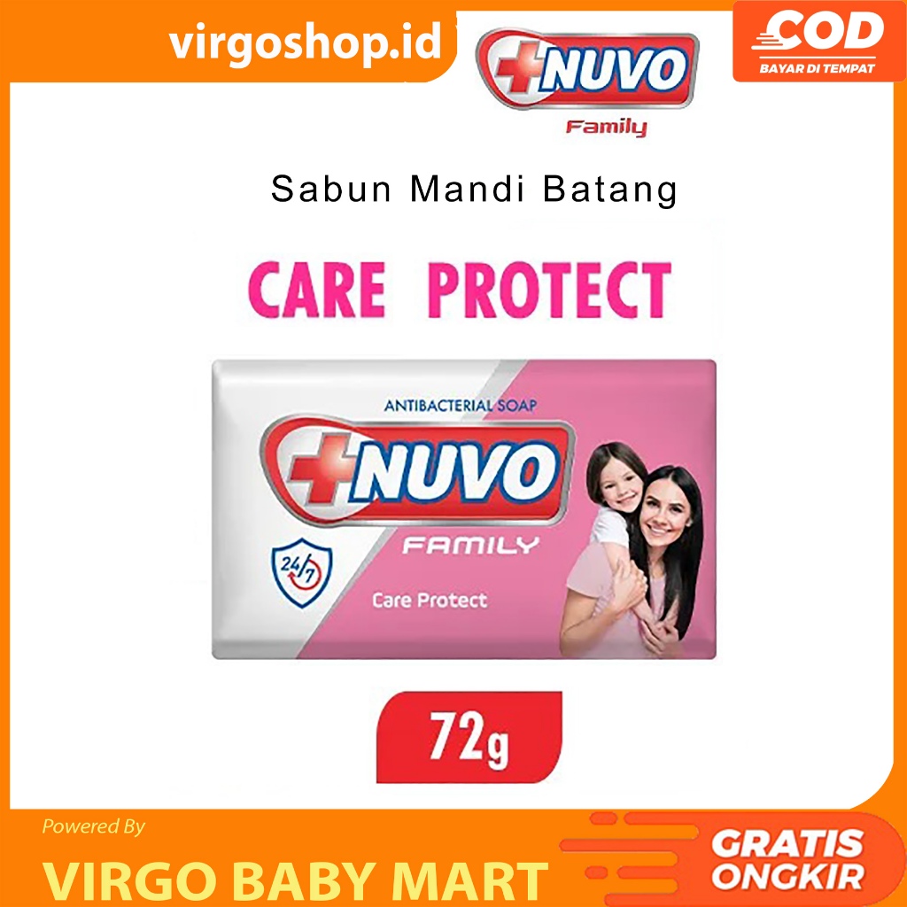 Jual Nuvo Family Bar Soap Care Protect 72g Sabun Mandi Batang | Shopee Indonesia