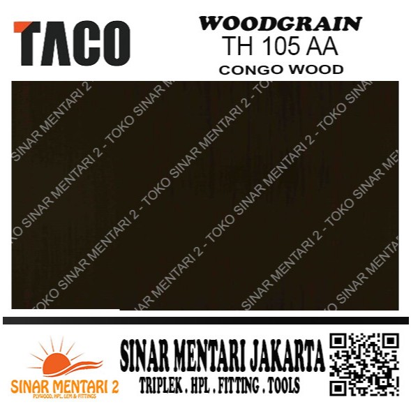 Jual TACO HPL WOODGRAIN TH 105 AA CONGO WOOD | Shopee Indonesia