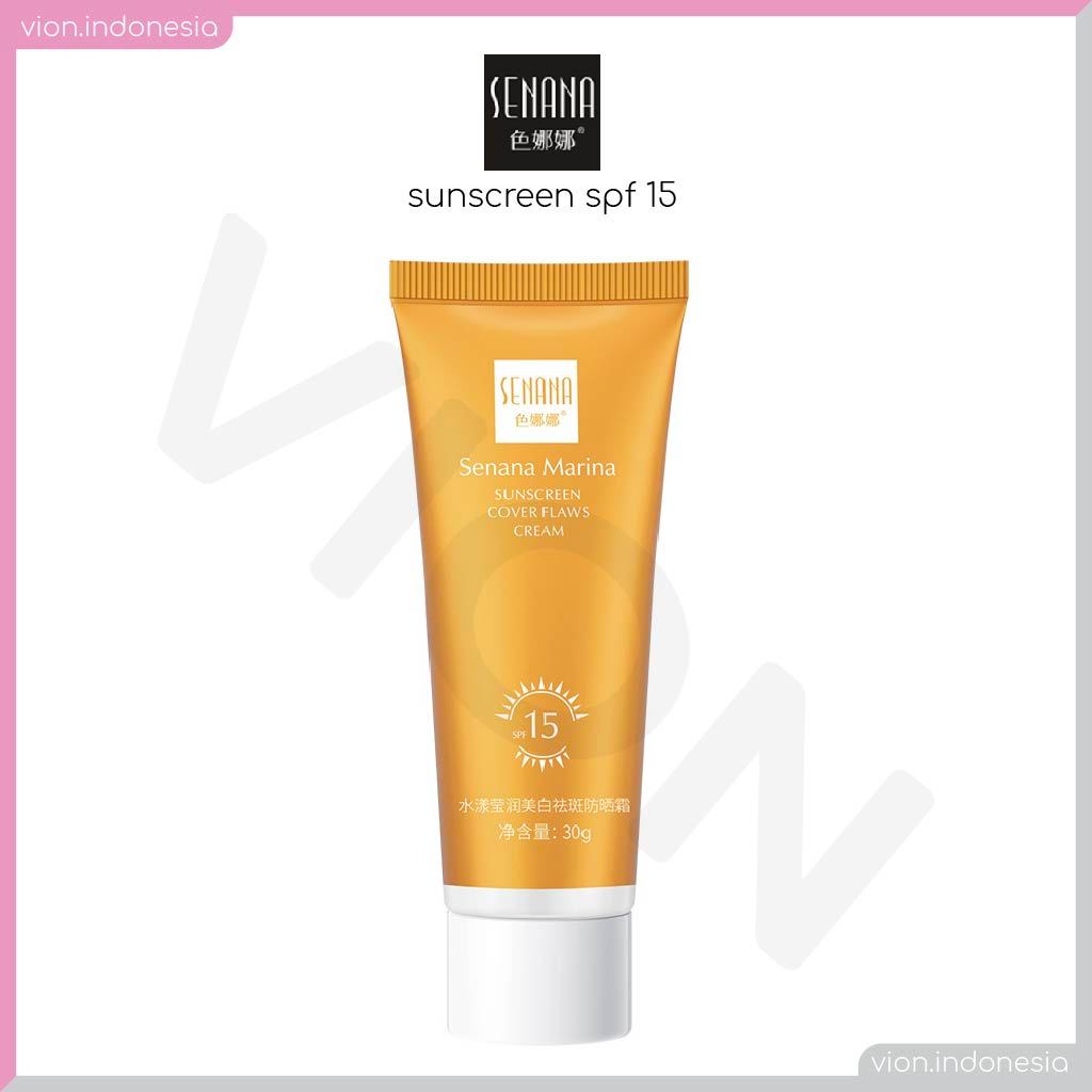 Jual SENANA Sunscreen Sun Block Wajah Ringan SPF 15 PA+ 30gr Sun Screen ...