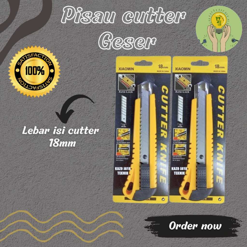 Jual PISAU CUTTER GESER 18MM | Shopee Indonesia